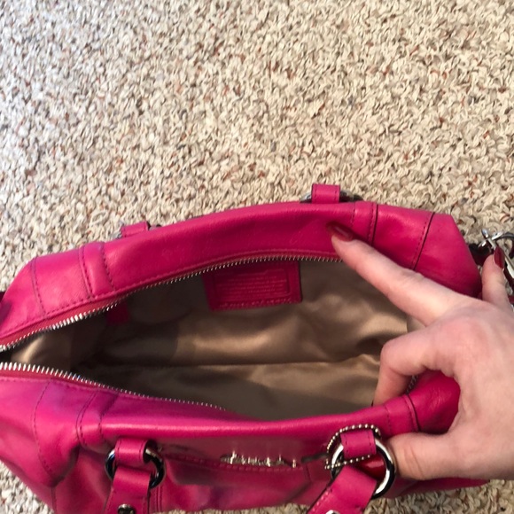 Coach | Bags | Coach Fuschia Pink Leather Satchel Handbag Nwt | Poshmark